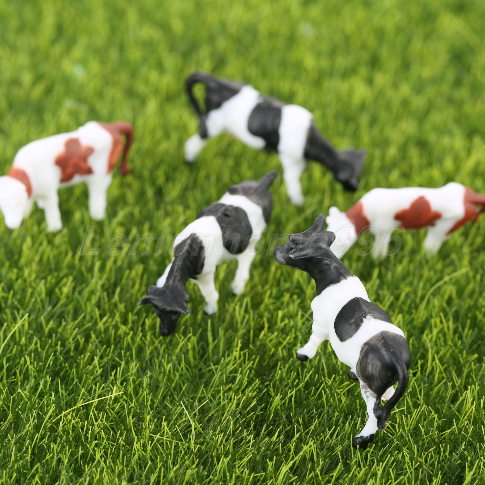 10x Model Cattle Cow Diorama Train Railway Toy 1:87 Farm Animal Painted ...